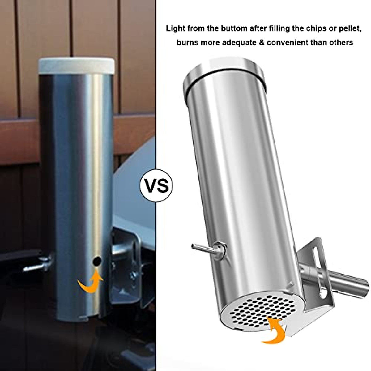 Stainless Steel Cold Smoke Generator, Portable Electric BBQ Smoker for smoking, food and meat smoker, Barbecue Tools for Hot and Cold Smoking