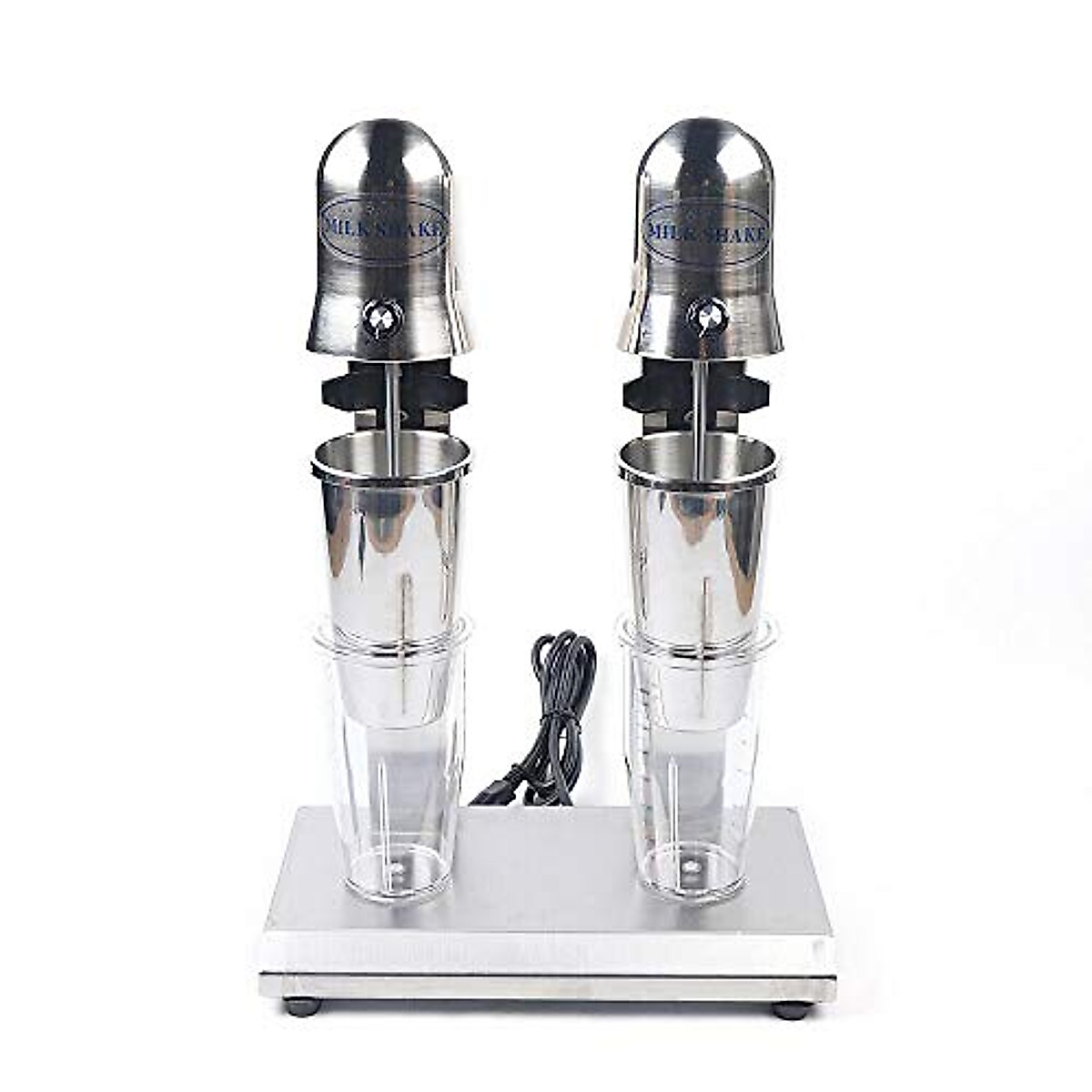 Milkshake Maker 560W Electric Milkshake Machine Drink Mixer Smoothie Maker Blender, 14000RPM, 22 oz, Commercial Home Use (Double Head, 560W)