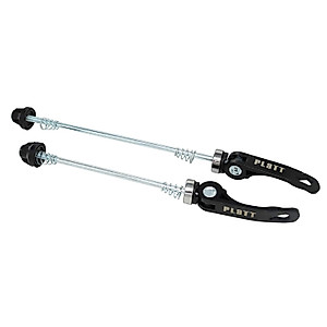 PLATT Bike Wheel Hub Skewers MTB Quick Release Skewers Front and Rear Axle Fit for Road Bike,Mountain Bike,BMX (Black,1Pair)…