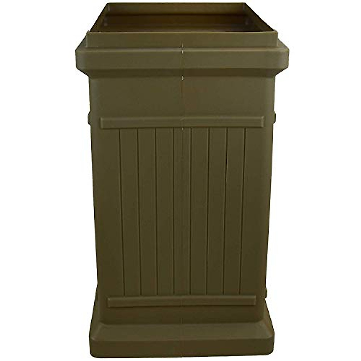 RTS Home Accents ParcelWirx Premium Vertical Storage Cabinet/Package Delivery Box with Lift Off Lid, Oak