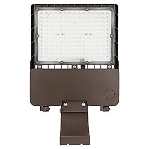 100W LED Pole Light with Photocell - 120-277VAC - 4000K - IP65 LED Shoebox Light - Wall Mount LED Parking Lot Light, 14200 Lumens, 0-10V Dimmable, UL Listed - DLC Premium Listed - 5 Years Warranty