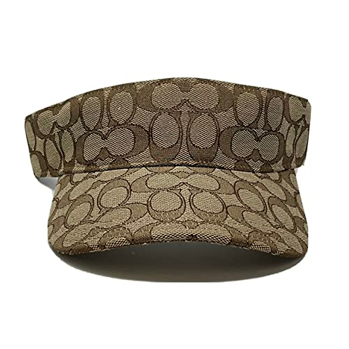 COACH Men's Signature Visor (Khaki Signature)