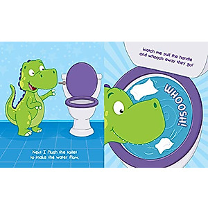 Dino Potty: Learn to Potty with Dino - Easy-to-Follow Step-by-Step Board Book, Make Potty Training Exciting and Fun! Encouraged for Children Ages 2 and Up