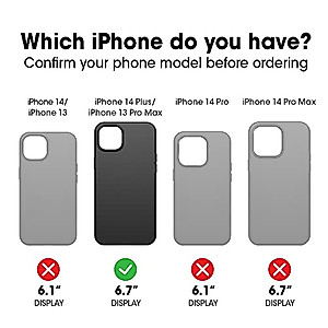 OtterBox Bundle Commuter Series Case for iPhone 14 Plus - (Don't BE Blue) + PopSockets PopGrip - (Clear)