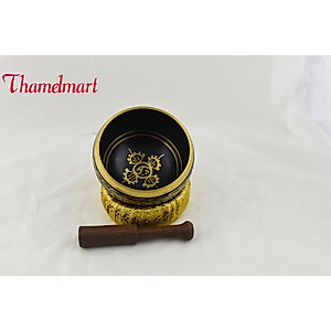 4" Tibetan Meditation Om Mani Padme Hum Peace Singing Bowl With Mallet