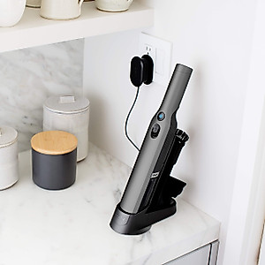 Shark ION W1 Handheld Vacuum, Lightweight at 1.4 Pounds with Powerful Suction, ION Charging Dock, Single Touch Empty and Detachable Dust Cup (WV201) (Renewed)