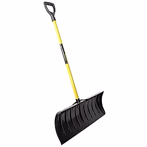 Structron 96838, 24" Snow Pusher, Polycarbonate, Two Hex-Screws in Braced Socket, 45" Premium Fiberglass, Poly D Grip, Multi