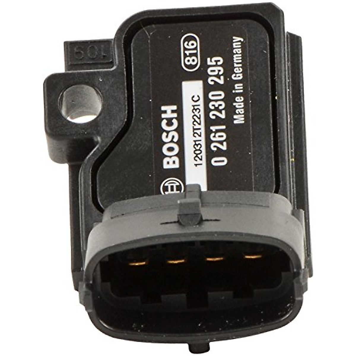BOSCH 0261230295 OE Boost Pressure/Manifold Absolute Pressure (MAP) Sensor - Compatible With Select Jaguar F-Type, XE, XF, XFR, XJ, XKR; Land Rover Discovery, LR4, Range Rover, Velar; Volvo S60