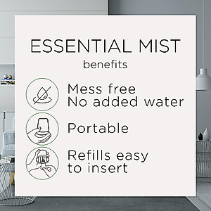 Air Wick Essential Mist Refill, 1 ct, Vanilla and Pink Papaya, Essential Oils Diffuser, Air Freshener