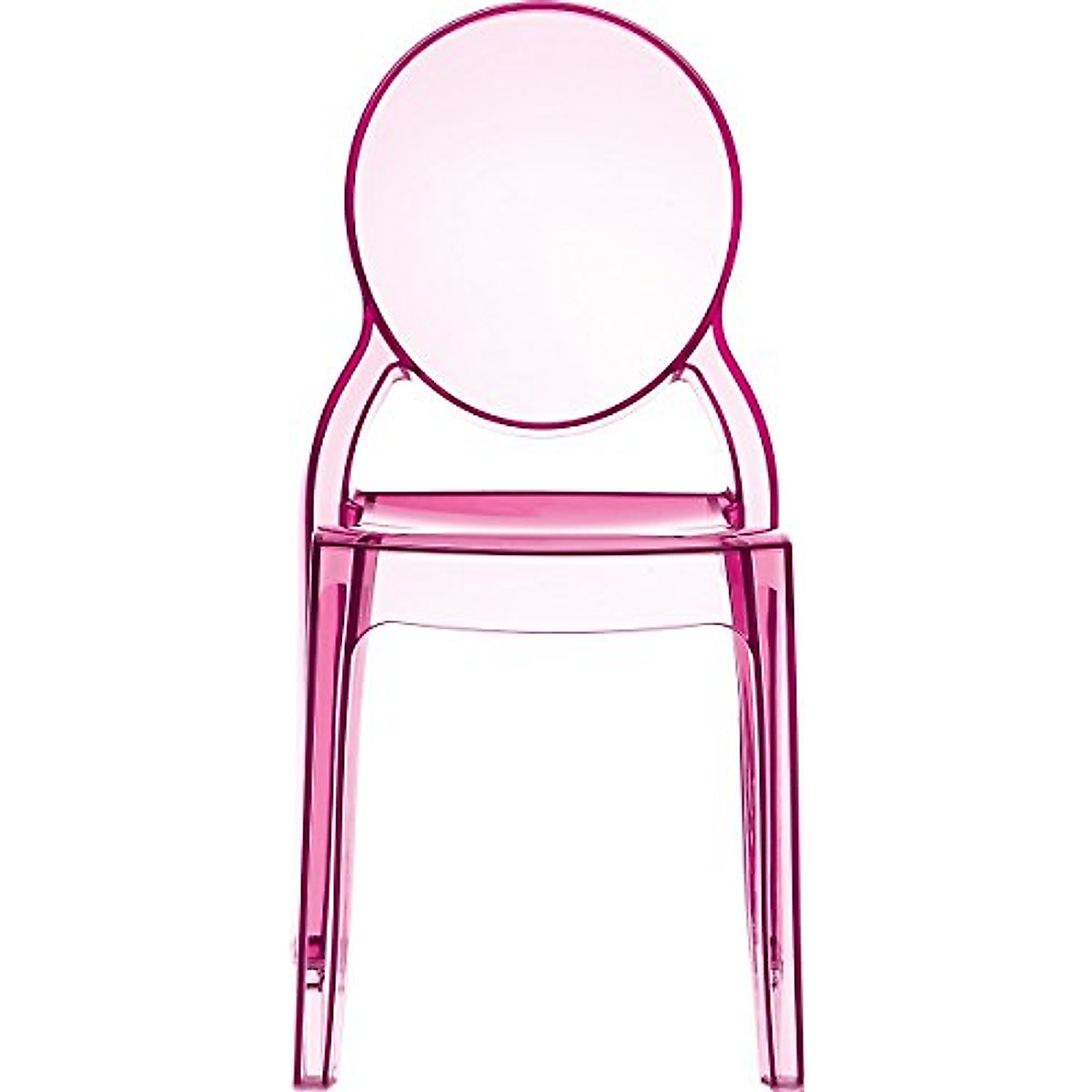 Compamia Elizabeth Polycarbonate Patio Dining Chair in Pink (Set of 2)