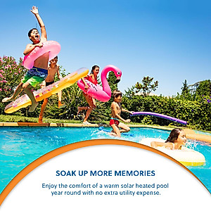 SOLAR POOL SUPPLY SwimEasy High Performance Solar Pool Heater Panel Full DIY Kit, 15 - 20 Year Life Expectancy, Built for 2" I.D. Header — 7 Panels, 4' x 10' Each