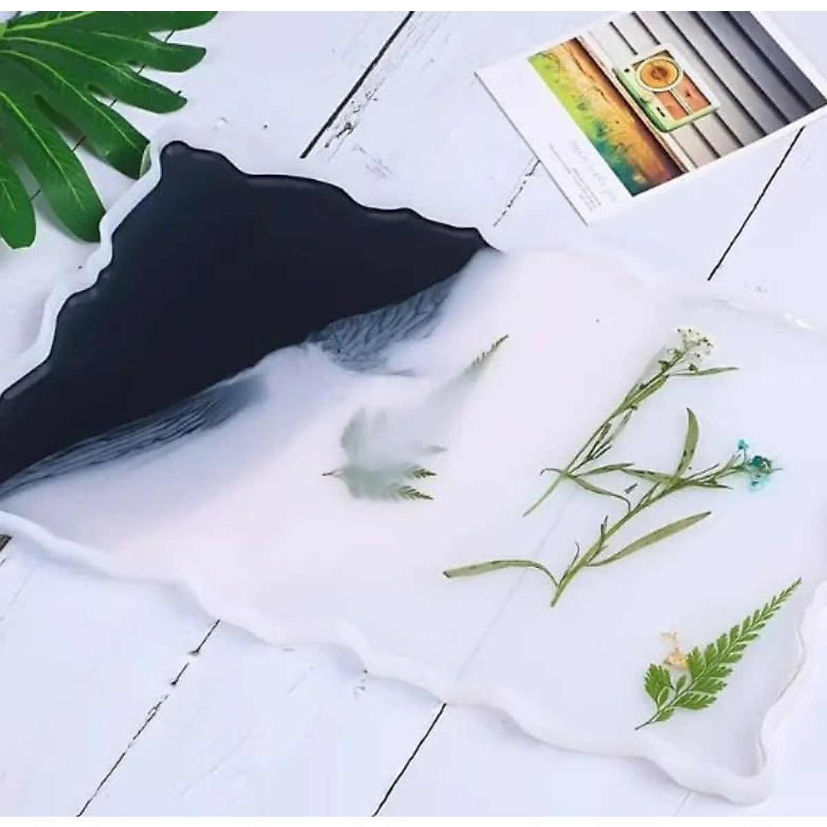 Tray/Wine/Coaster Gold Flakes Set Mold