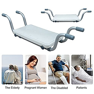 Timisea Bath Bench, Portable Bath Seat Shower Chair Shower Stool for Disabled, Senior Shower Safety Seating Elderly Shower | Transfer Bench for Bathtub, Fits Most Bath Sizes | with Non-Slip Surface