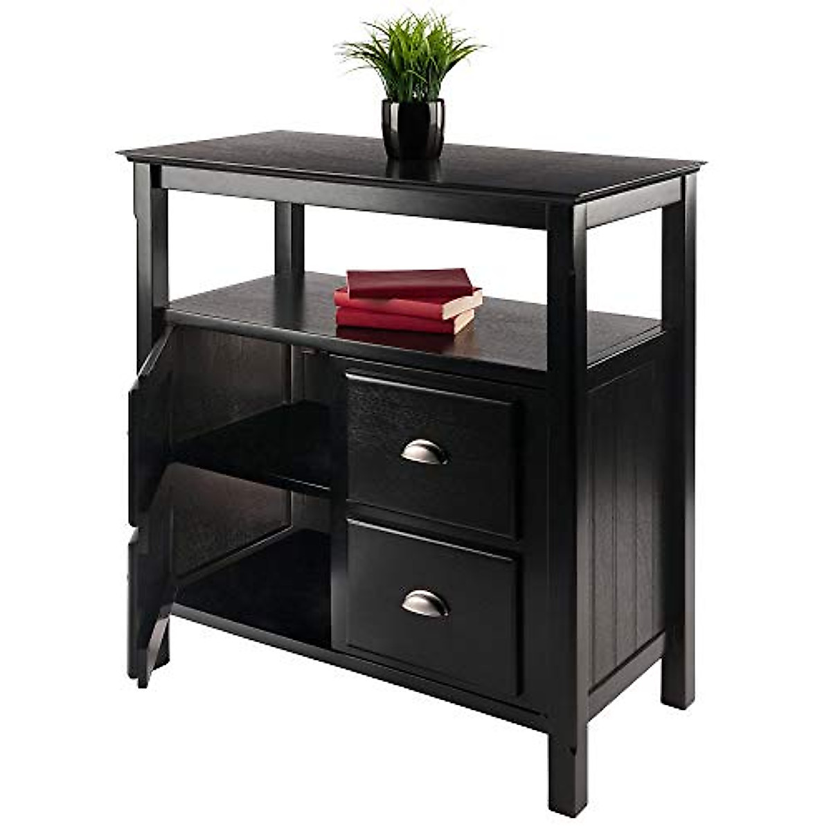 Winsome Wood Timber Buffet, Black