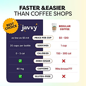 Javvy Coffee Concentrate - Cold Brew Coffee, Perfect for Instant Iced Coffee, Cold Brewed Coffee and Hot Coffee, 35 Servings - French Vanilla