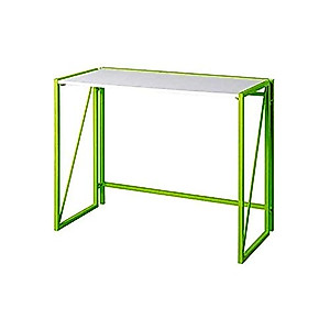LIRUXUN Creative Folding Desk, Stylish Learning Computer Desk Home Desk Writing Desk Long, Green