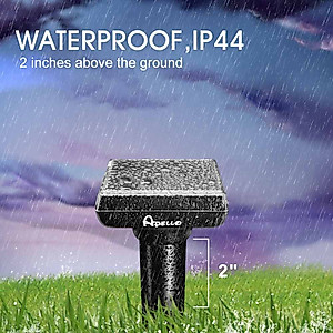 Apello Mole Repellent Pack of 4 Mole Chaser Vole Deterrent Mole Repeller Solar Powered Gopher Repellent Ultrasonic No Mole Killer Gopher Trap Harm to Your Yard