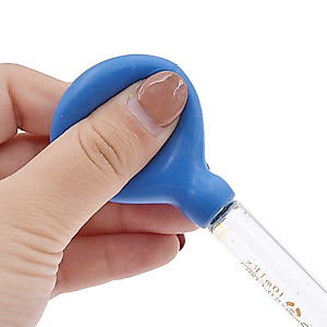 BetterUS 10ml Glass Graduated Droppers Lab Pipettes Dropper Liquid Pipette with Rubber Caps