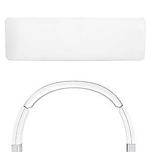 Geekria Protein Leather Headband Pad Compatible with AKG K845BT, K845, K545 Headphone Replacement Headband/Headband Cushion/Replacement Pad Repair Parts (White)