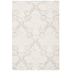 SAFAVIEH Micro-Loop Collection Accent Rug - 2' x 3', Beige, Handmade Wool, Ideal for High Traffic Areas in Entryway, Living Room, Bedroom (MLP539B)