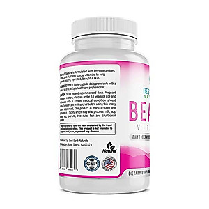Best Earth Naturals Beauty Vitamins Phytoceramide Pills - Skin Hydrating Support Supplement with Alpha Lipoic Acid and More to Help Promote Hydrated Skin - 30 Count