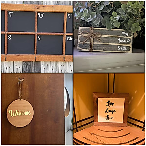 1 Inch Alphabet Letter Stencils - 70 Pack Letter Number Stencil Templates with Signs for Painting on Wood, Reusable Calligraphy Letters and Numbers Stencils for Chalkboard Fabric Wood Signs