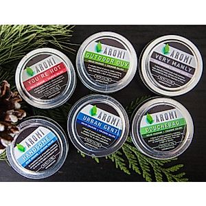 Aromi Solid Cologne | Woodsy Men's Fragrance, White Pepper, Musk, and Cedar Scent, Vegan, Cruelty-free, Travel, Gift, Day, Night, Concentrated (Urban Gent)