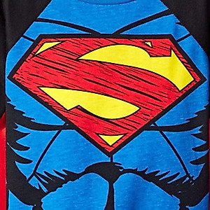 Warner Bros. Toddler Boys Superman Cape T-Shirt Set Blue 3T