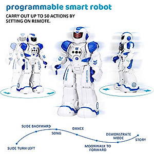 KingsDragon Robots Toy for Kids, RC Gesture Sensing Toy, Interactive Walking Singing Dancing Robot Birthday Gift Presents for Boys Girls Age 3 4 5 7 8 9 Years Old