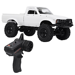 VGEBY RC Crawler Car, 2.4G 1/16 4WD Off-Road Truck Full Scale Four Wheel Remote Control Children RC Car Toy Model Car Complete Rc Rock Crawler 1 16 Rc Car
