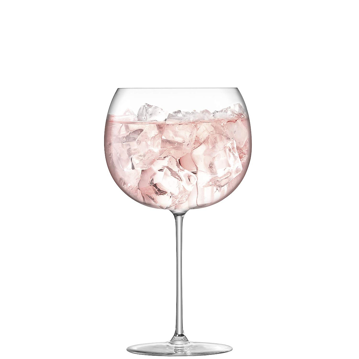 LSA Borough Balloon Glass Set in Clear for Gin, Tonic and Rosé - Drinking Glasses with Generous Bowl and Narrow Stem - 23 oz Drinkware - Pack of 4