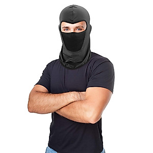 6 Pieces Balaclava Face Mask Motorcycle Mask Windproof Camouflage Fishing Cap Face Cover for Sun Dust Protection (Black Coffee Dark Grey Khaki Navy Blue Shiny Green)