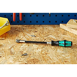Wera 5028160001 Kraftform 392 Hexagon Flexible Shaft Bitholding Screwdriver, 1/4" Head, 177mm Blade Length, MULTI