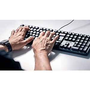 Cherry MX RGB Mechanical Keyboard with MX Red Silent Gold-Crosspoint Key switches for typists, Programmers, Creator, Coder, Work in The Office or at Home G80-3000N RGB (Full Size)