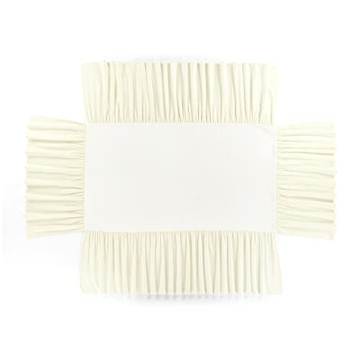 Lush Decor Ruffle Crib Skirt, 16" Drop, Ivory
