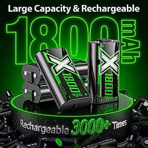 Kytok Rechargeable Battery Pack, Battery Charger Compatible with Xbox One/Series X|S/Xbox Elite Controller, 4 x 1800 mAh Controller Battery Pack Replacement for Xbox Series X|S/Xbox One Controller