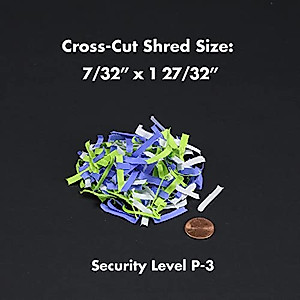 Aurora Professional 8-Sheet Cross-Cut Paper/Credit Card Shredder with Basket