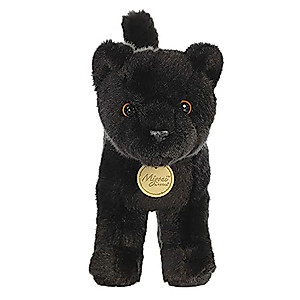Aurora® Realistic Miyoni® Panther Stuffed Animal - Lifelike Detail - Cherished Companionship - Black 10 Inches