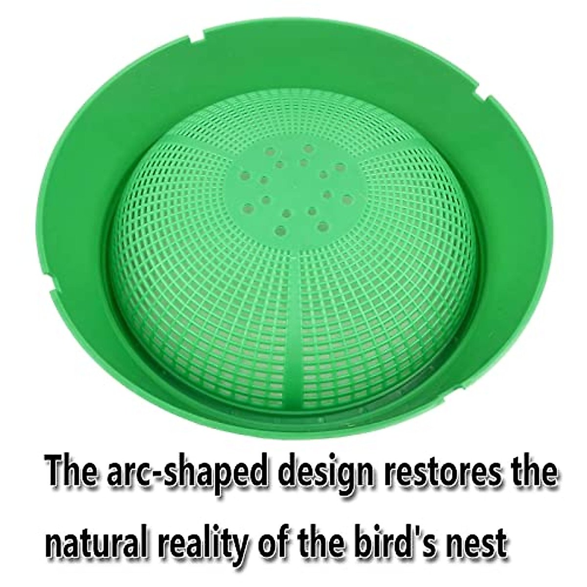 SRRPSPIGEON Pigeon Nest Plastic Bird Nesting Bowls 4pc Bird Nest Bowl Breeding Hatching Nest for Pigeons, Quails, and Small Birds