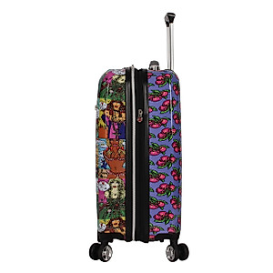 Betsey Johnson Designer 20 Inch Carry On - Expandable (ABS + PC) Hardside Luggage - Lightweight Durable Suitcase With 8-Rolling Spinner Wheels for Women (Girls Print)