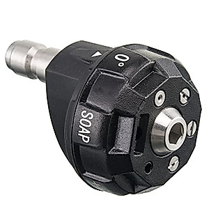 JOEJET Pressure Washer Nozzle Tips, 6-in-1 Quick Changeover, Adjustable Pressure Washer Nozzle with 1/4 Inch Quick Connect, 4000 PSI