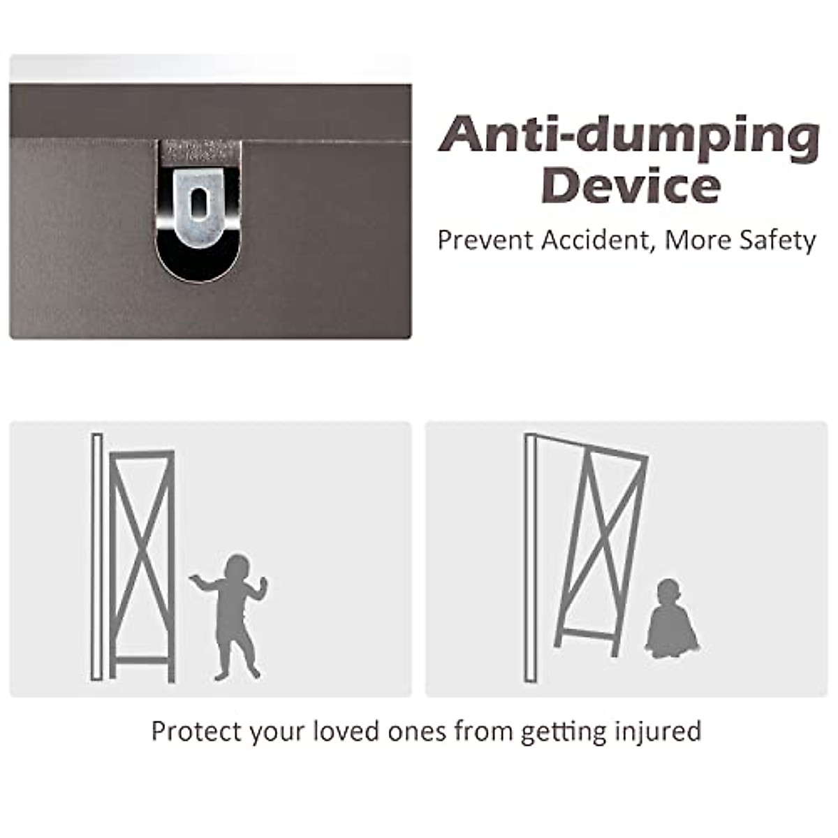 Giantex Storage Cabinet Bathroom High Cabinet with 5 Tier Shelves, Freestanding Slim Cabinet, Tall Organizer for Bathroom, Kitchen, Living Room, Bedroom Linen Tower Narrow Floor Cabinet (Dark Coffee)