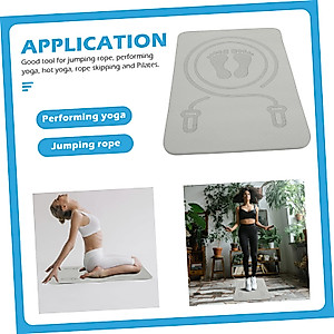 KICHOUSE Sports Rope Mat Tpe Thick Mat for Skiing Jumping Non-slip Shock Absorbing Gym Mat