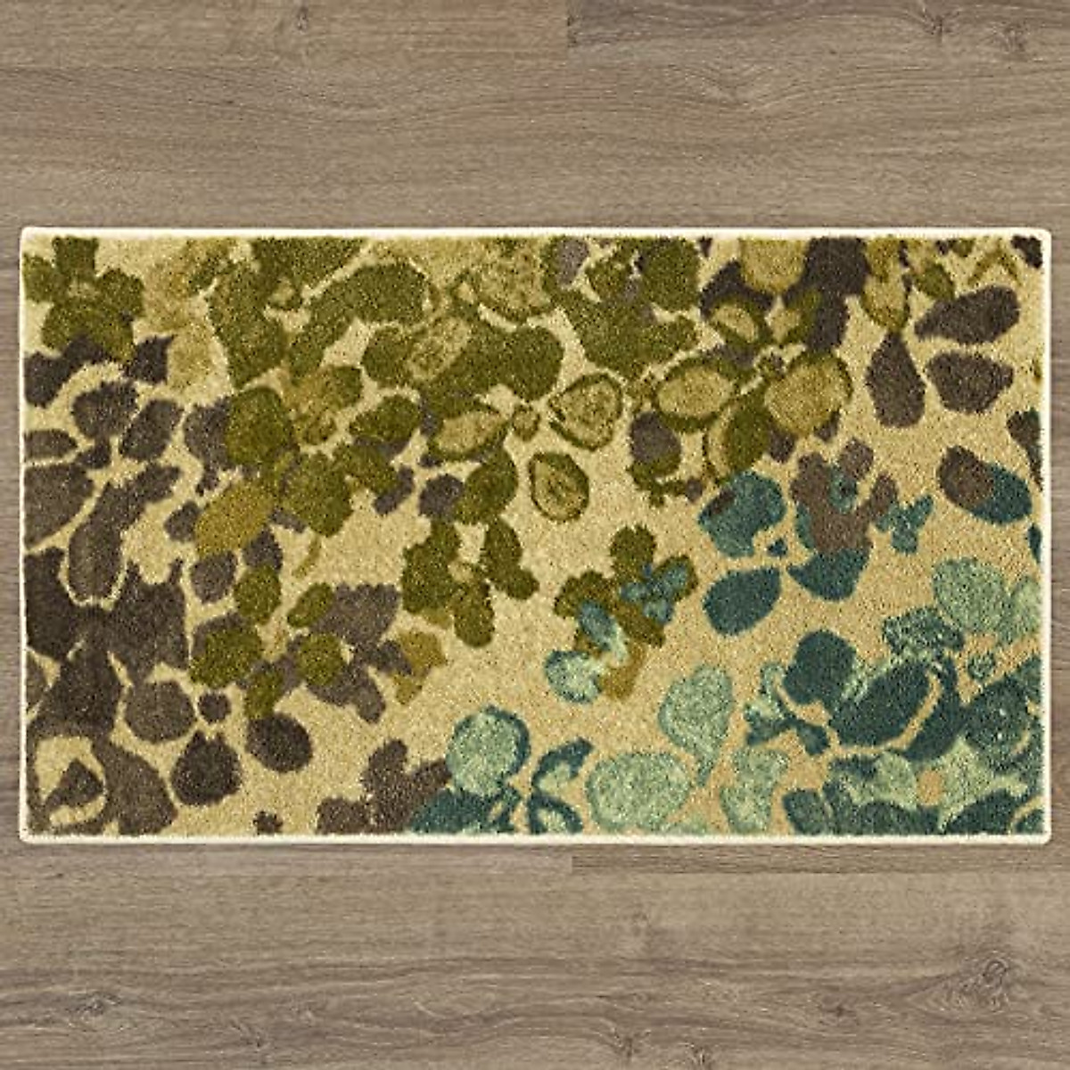 Mohawk Home Aurora Radiance Aqua Abstract Floral Accent Area Rug, 2'6"x3'10", Blue/Green