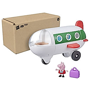 Peppa Pig Peppa’s Adventures Air Peppa Airplane Vehicle Preschool Toy with Rolling Wheels, 1 Figure, 1 Accessory; for Ages 3 and Up