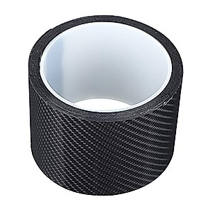 Protective Film for Cars, Carbon Fiber Protective Film Car Door Edge Guard Anti-Scratch Sticker Black(7CM*3M)