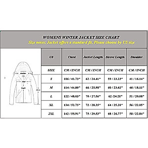 INVACHI Ladies Ski Jackets Waterproof Windproof Winter Coat With Detachable Hood