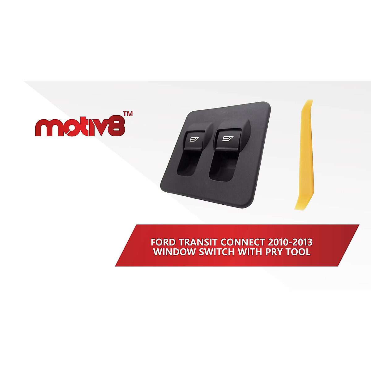 Motiv8 Ford Power Window Control Switch – Fits 2010-2013 Ford Transit Connect with Pry Tool | Replaces 9T1Z-14529-A, 9T1Z14529A, SW-7261, SW7261, DWS785 & 1S14142