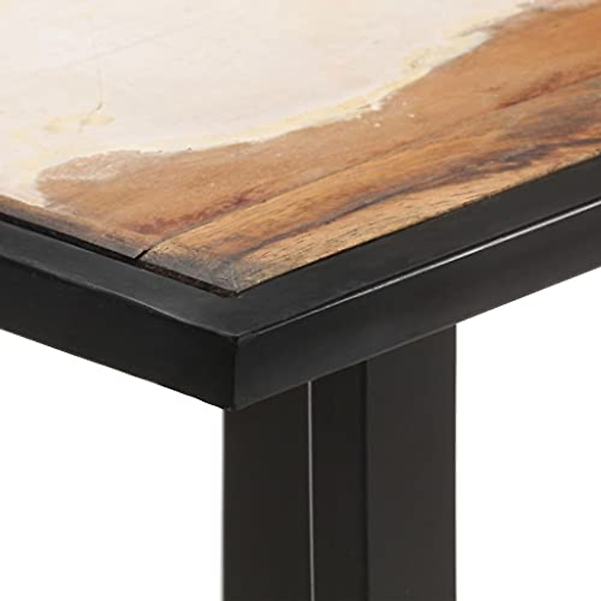 AJSEOYBS Large Dining Table,Industrial Rustic Kitchen Dining Room Table, Dinner Table for Kitchen, Living Room,Dining Table 47.2" Solid Reclaimed Wood