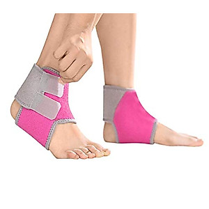 Ankle Brace Support for Kids, Breathable Adjustable Compression Ankle Tendo Foot Support Sleeve Stable Wraps Guard for Running Basketball Ankle Sprain Injuries Relief Joint Pain